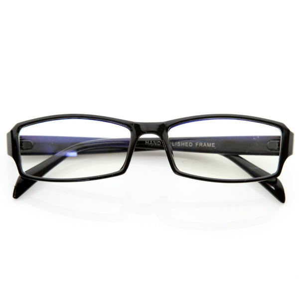 Optical RX Rectangular Basic Frame Clear Lens Glasses - zeroUV