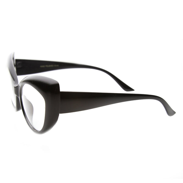 Retro 1950's Pointed Cat Eye Clear Lens Glasses - zeroUV