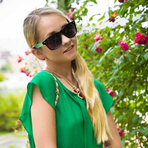 Zerouv "Brigitte" Retro Dual Tone Wayfarer Sunglasses - zeroUV