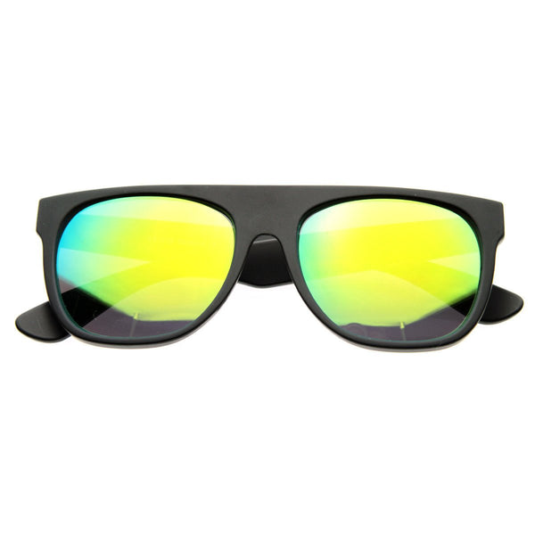 Super Flat Top Mirrored Lens Sunglasses 8090 - zeroUV